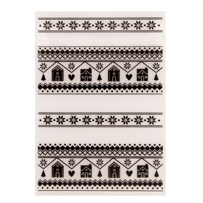 Christmas House Plastic Embossing Folder Stencil T... – Grandado