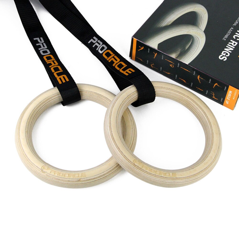 PROCIRCLE 32CM Wood Gymnastic Rings Workout For Ho... – Grandado
