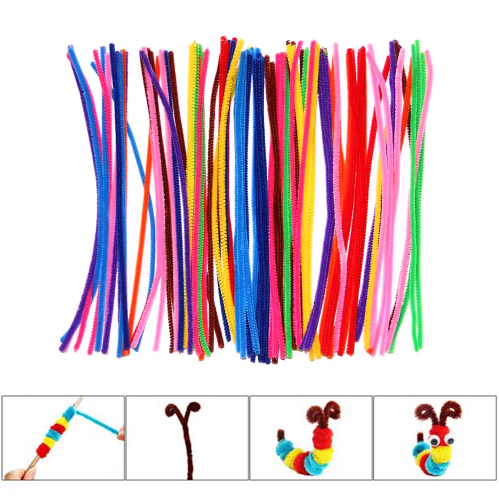 100pcs/pack DIY 6mmx30cm Home Craft Chenille Stem ... – Vicedeal