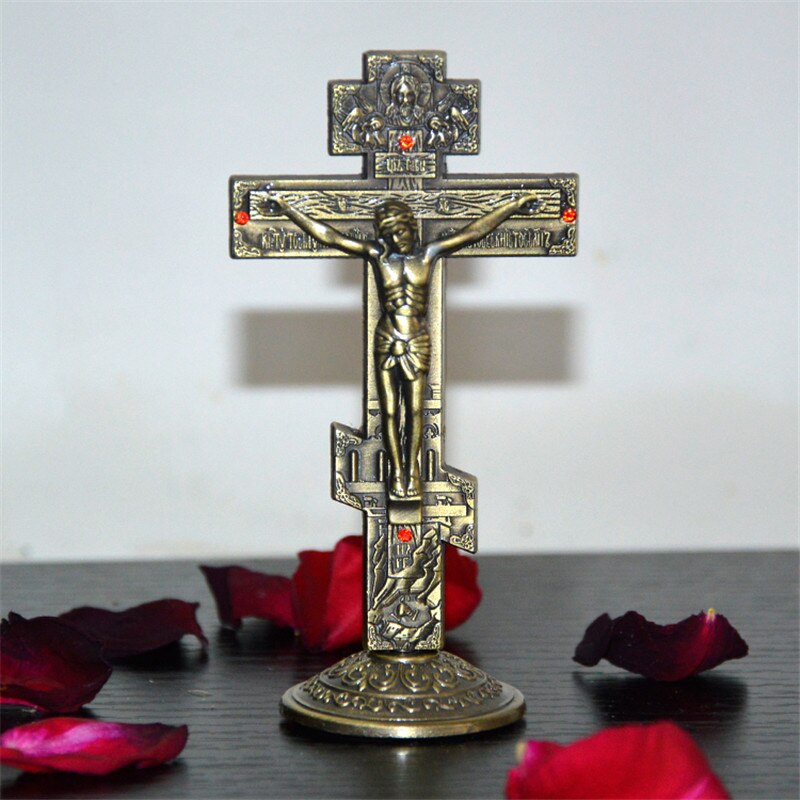 Jesus Christ Cross Retro crucifix catholic orthodo... – Vicedeal