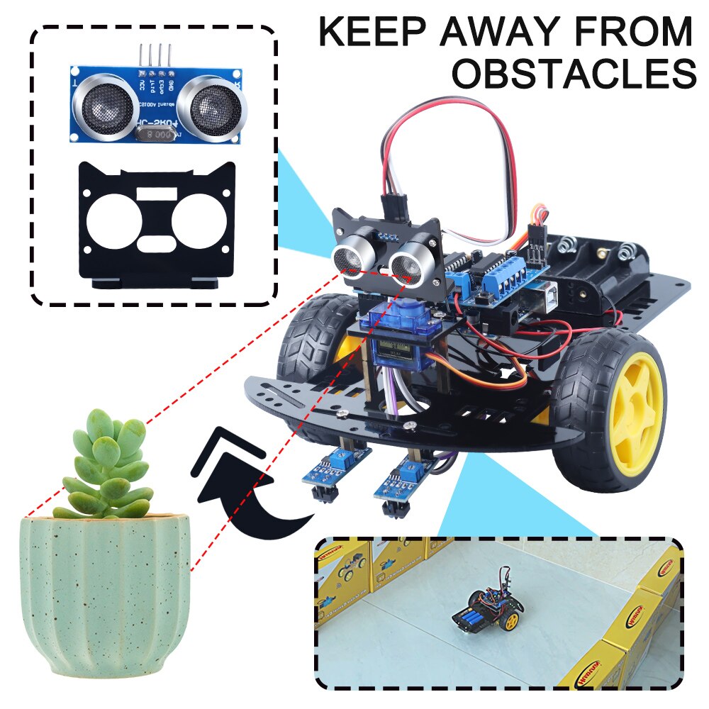 2WD Smart Robot Car Kit With L298N Motor Drive,Tra... – Grandado