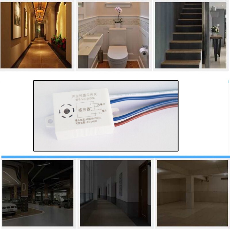 220V 50Hz LED Sound Operated Switch Energy Sensor ... – Grandado