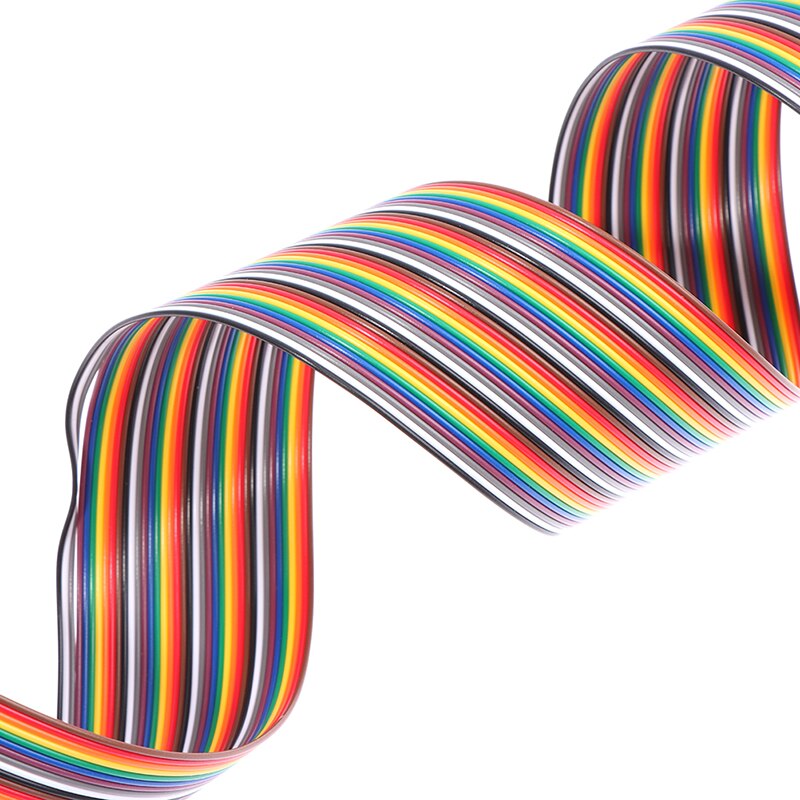 40P 2.54mm PITCH Color Flat Ribbon Cable Rainbow W... – Grandado