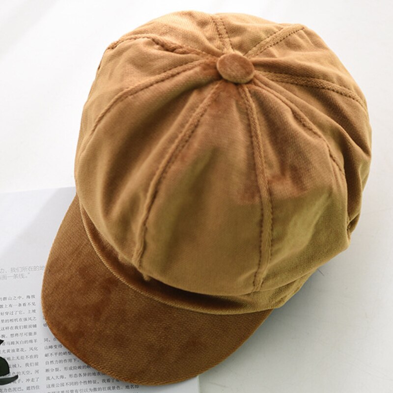 Ht2566 syksy-talvihattu naisille, baskeri, taiteil... – Vicedeal