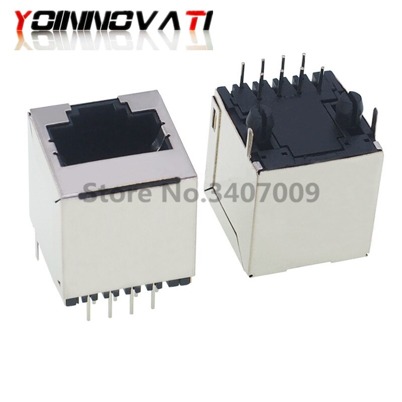 50PCS RJ45 5224 Socket Vertical Socket 8P8C Shield... – Grandado