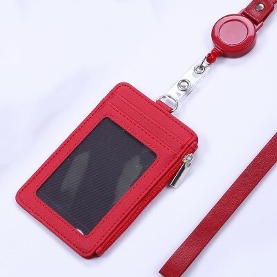 PU Leather Card Holder Employee Name Id Card Holde... – Vicedeal