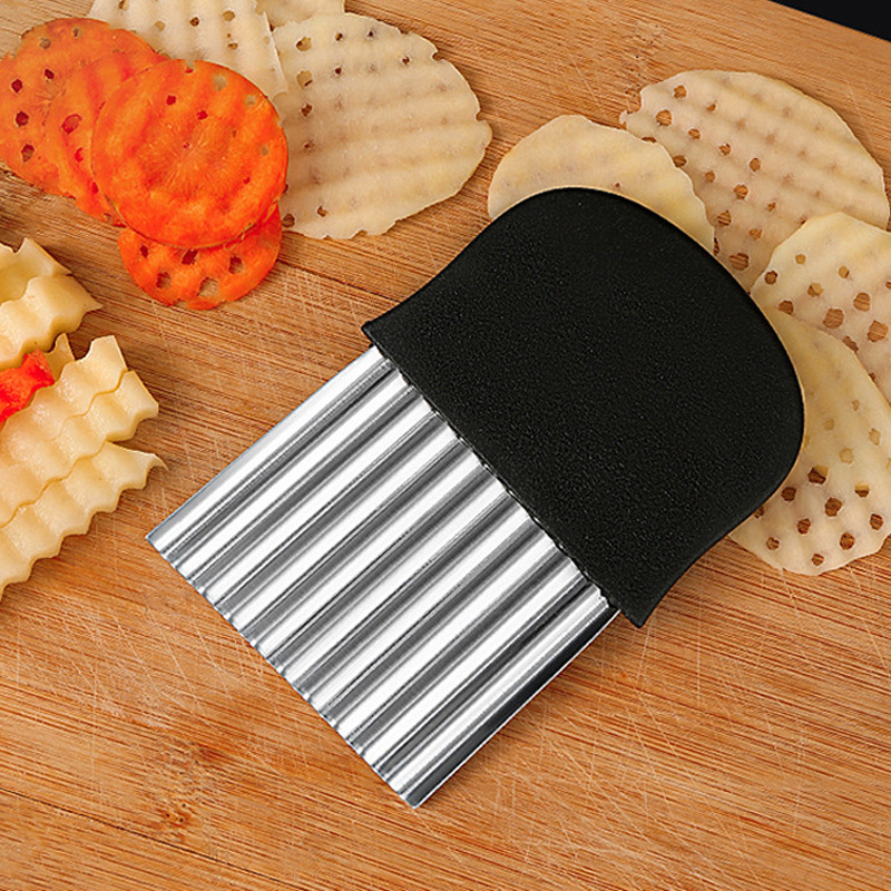 Corrugated knife stainless steel wolf teeth cut po... – Grandado