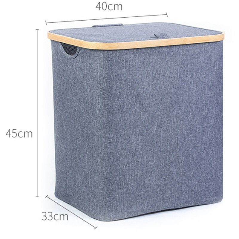 Wasmand Met Deksel Grote Bamboe Vuile Kleren Wasma... – Vicedeal