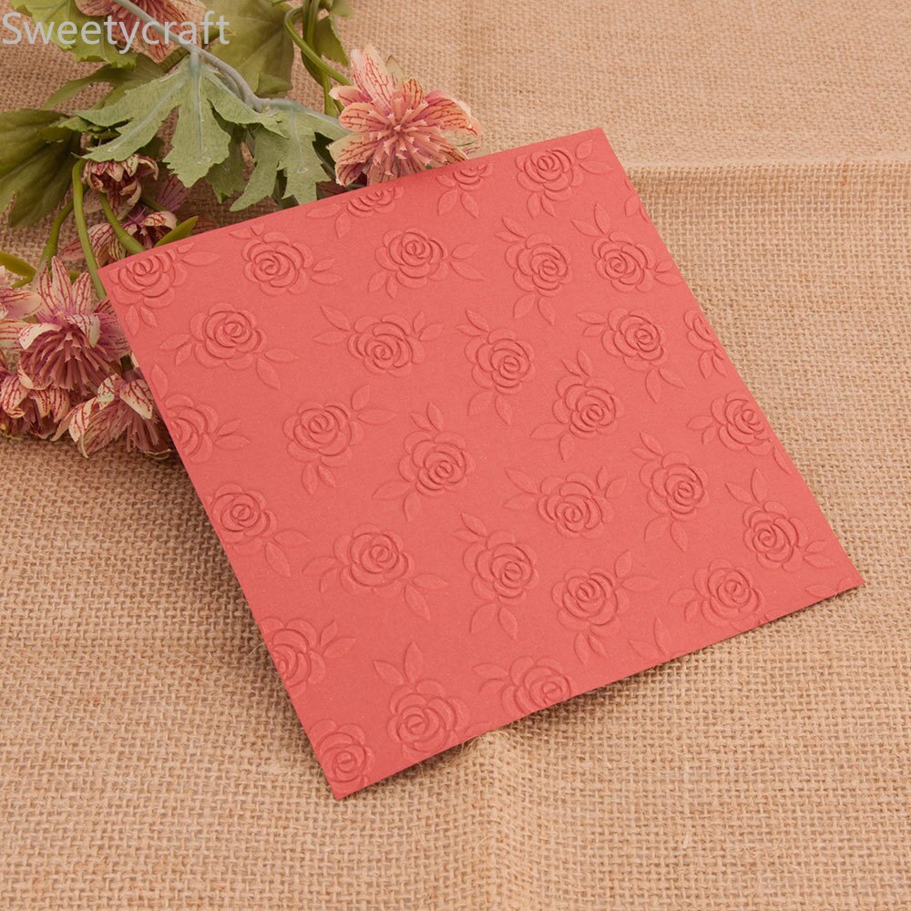 Rose Flower Embossing Folders For Christmas Card M... – Grandado