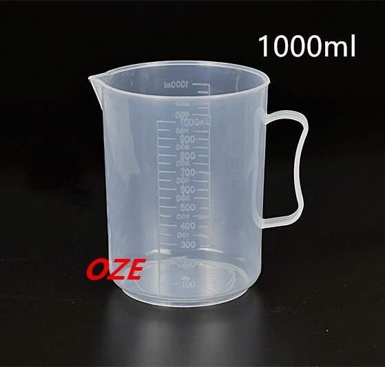 1PCS 1000mL Clear White Plastic Cup Beaker for Lab... – Vicedeal