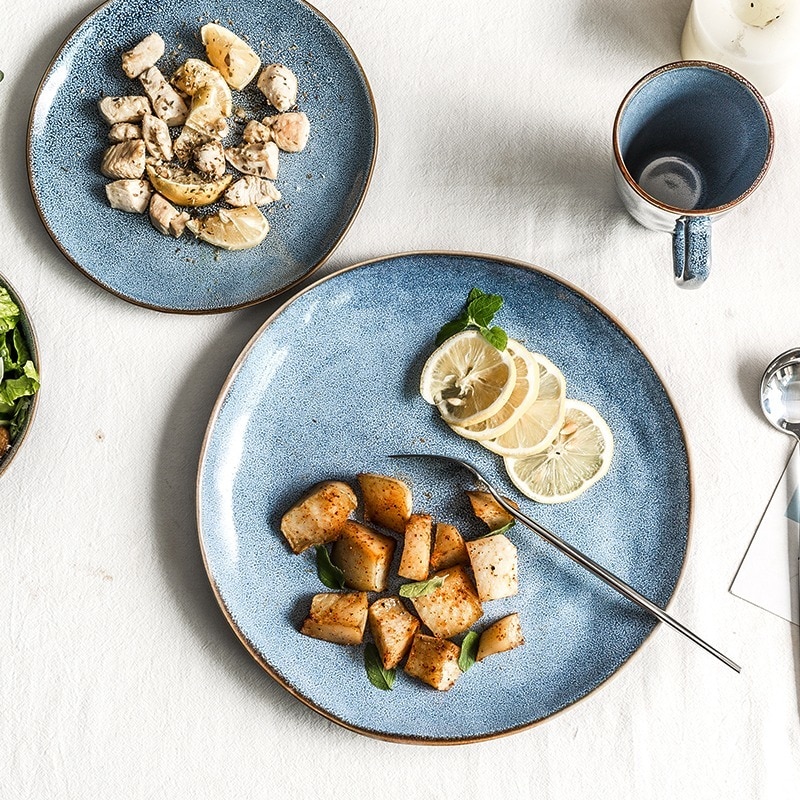 Japanese style ceramic modern western food plate m... – Grandado