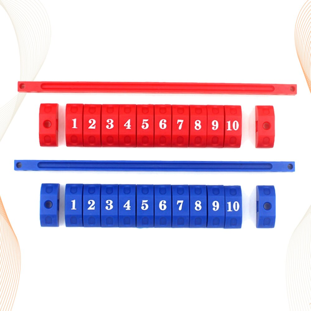 2pcs Durable Blue Red Plastic Scoring Units Counte... – Grandado