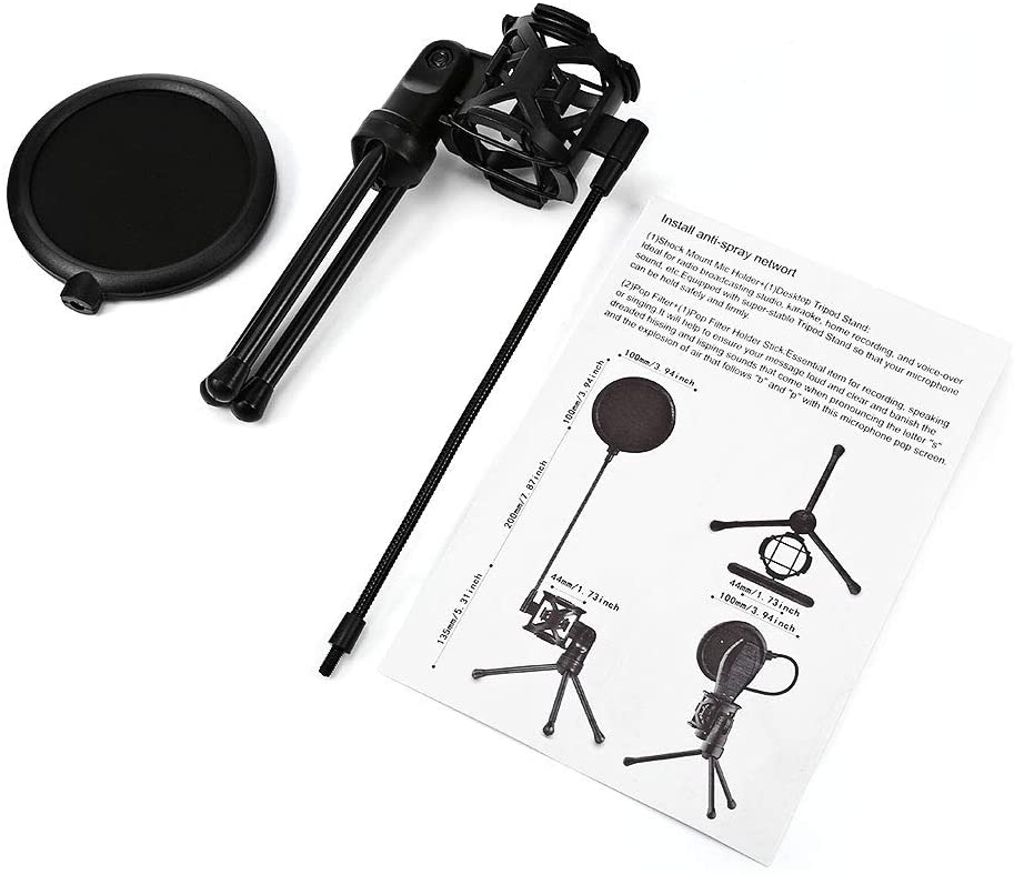 Microphone Desktop Stand,Microphones Windproof Fil... – Grandado