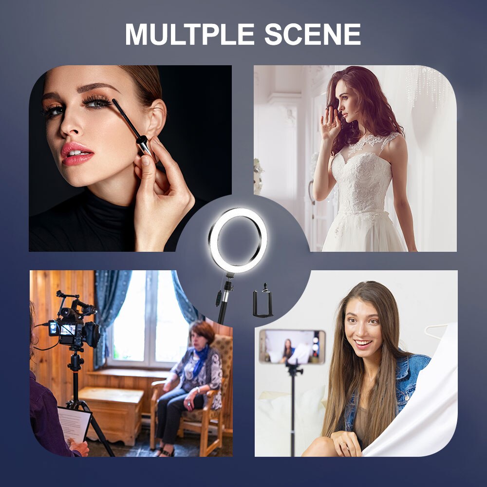 Video Light Dimmable LED Selfie Ring Light USB rin... – Grandado