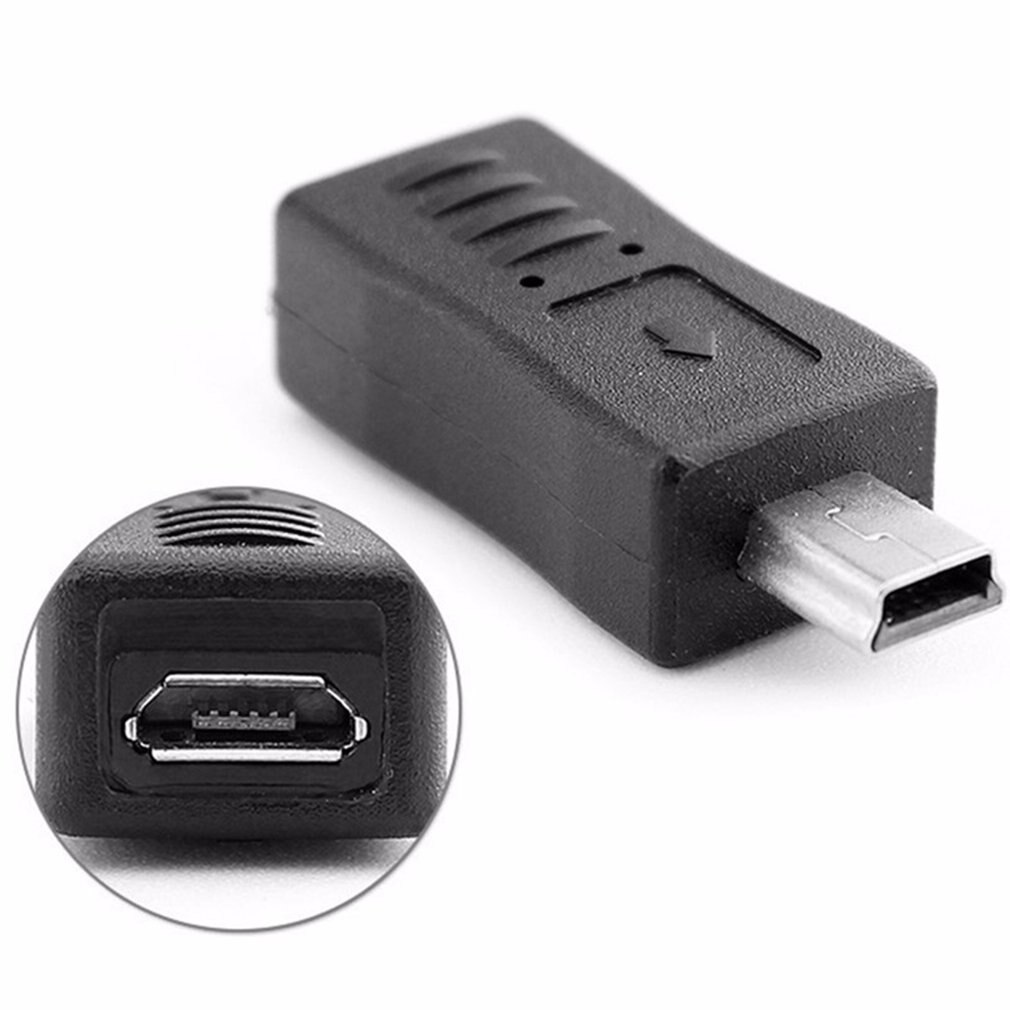 2pcs Black Micro USB Female to Mini USB Male Adapt... – Grandado