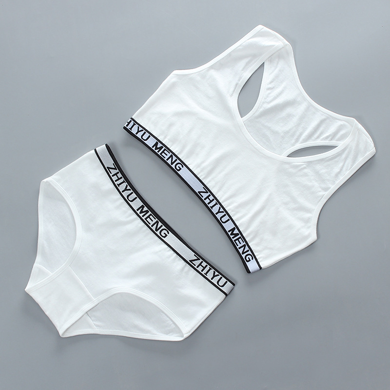 Conjunto de Sujetador de algodón puro para chicas ... – Grandado