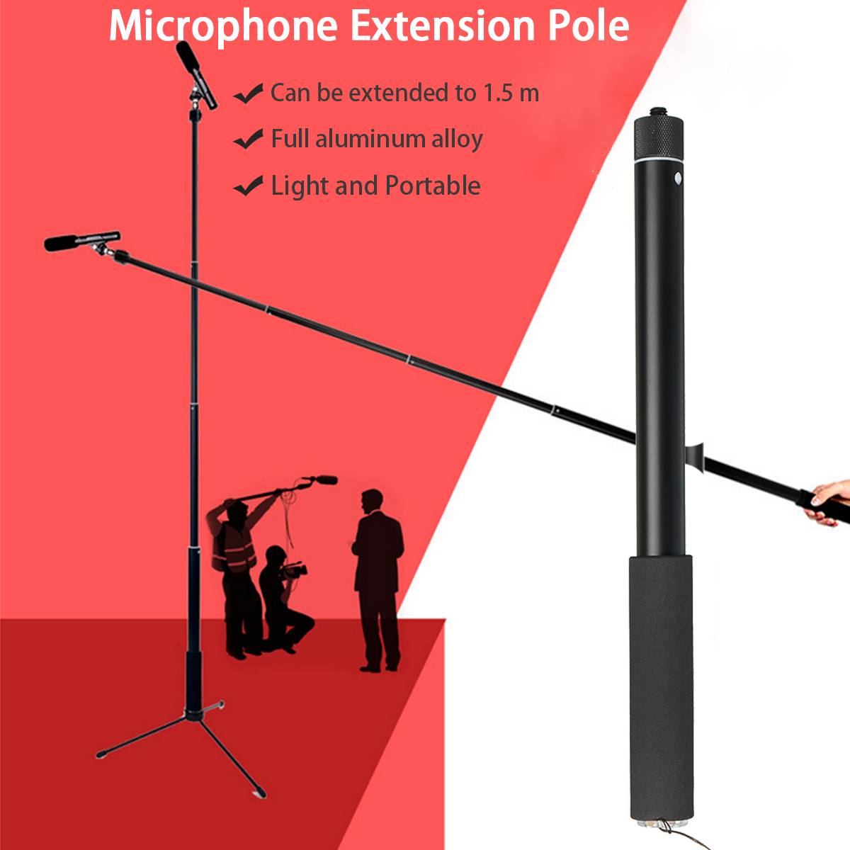 Mikrofon Boom Pole Extensible Boom Pole Micro Mikr... – Vicedeal