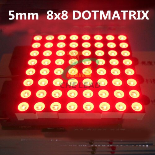 Factory 5mm LED Dot Matrix Display 8x8 Red Common ... – Grandado
