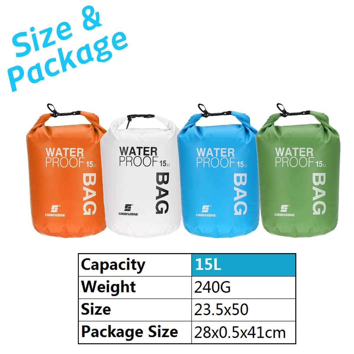 2L/5L/10L/15L Wasserdichte Tasche Dry Bag Ultralei... – Vicedeal
