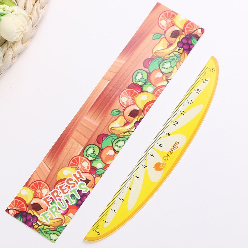 2Pcs/Set Kawaii Fruit Ruler Cartoon Cute Ruler 15c... – Grandado