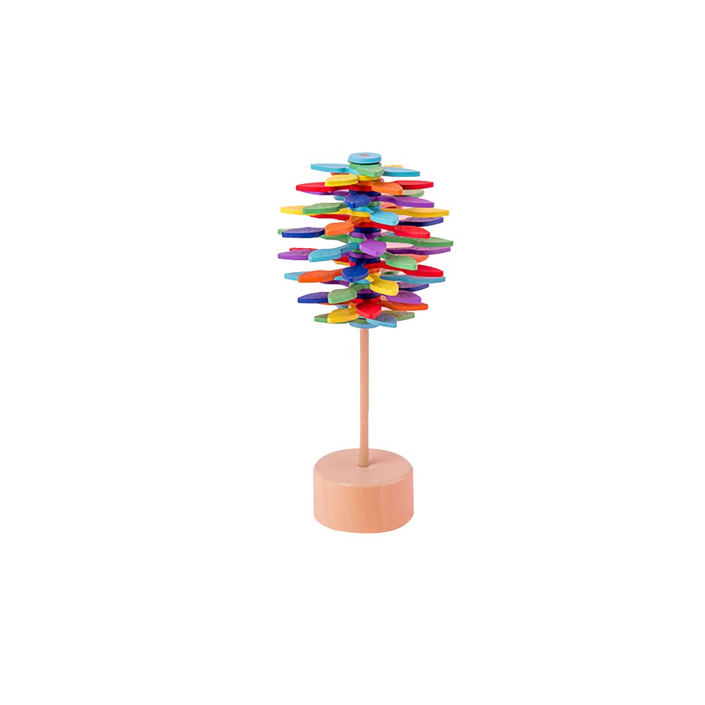 Wood Leaves Spinning Lollipop Rotary Relief Toys M... – Grandado