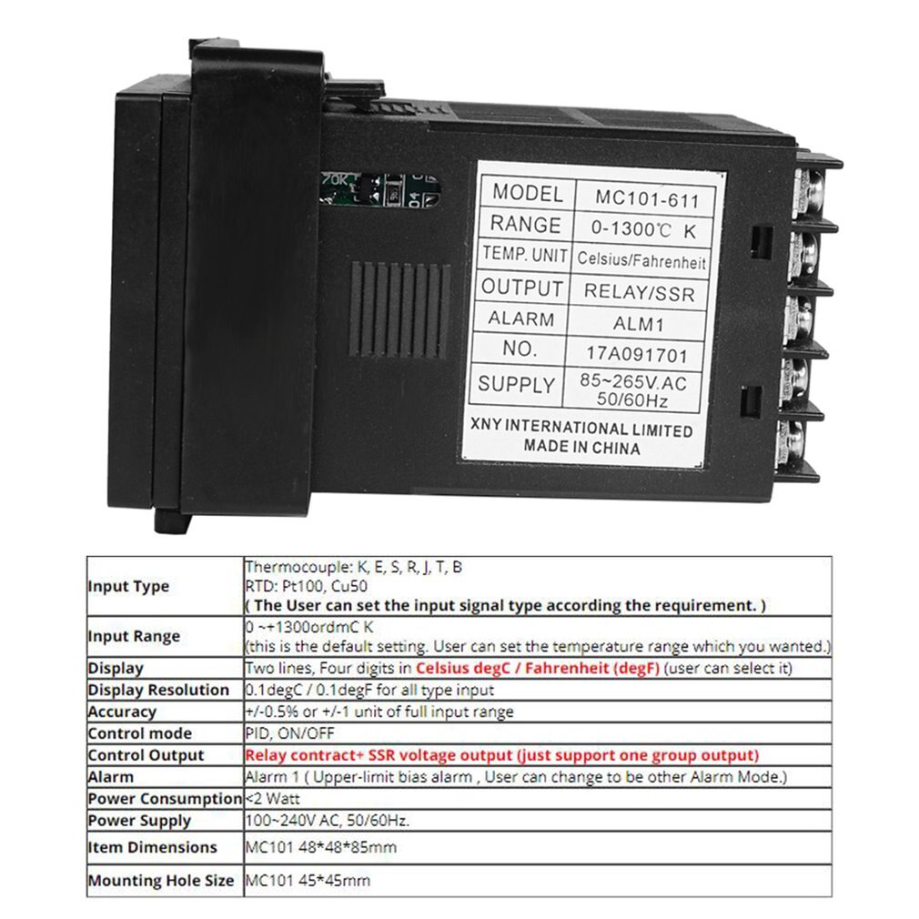 Power Supply Direct Current Input PT100 K Thermoco... – Grandado