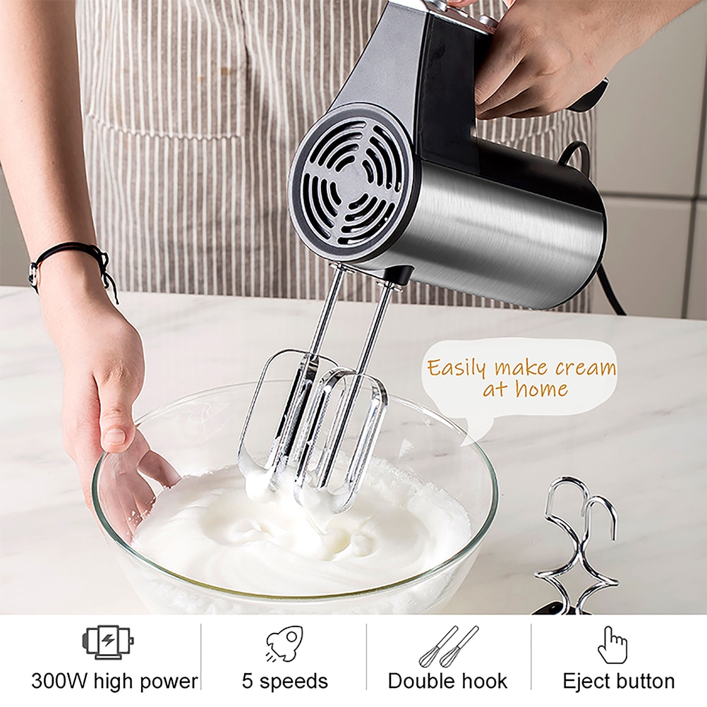 5 Speeds Food Mixers 150W High Power Electric Hand... – Grandado
