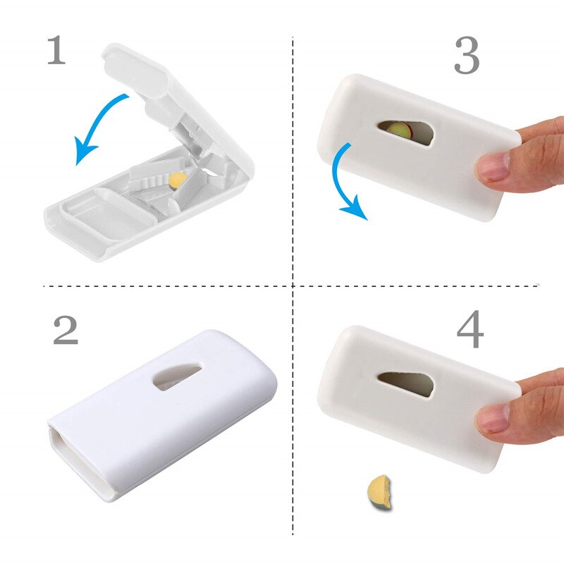 1PC Medicine Pill Holder Tablet Cutter Splitter Pi... – Grandado