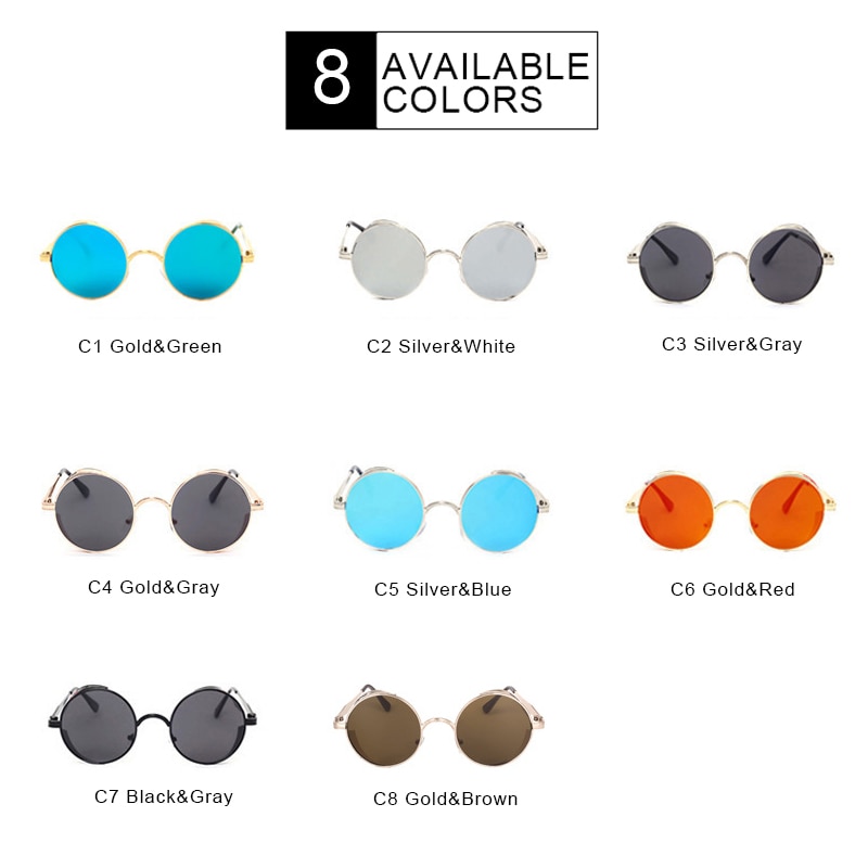 Higodoy Vintage Metal Women Steampunk Sun Glasses ... – Grandado