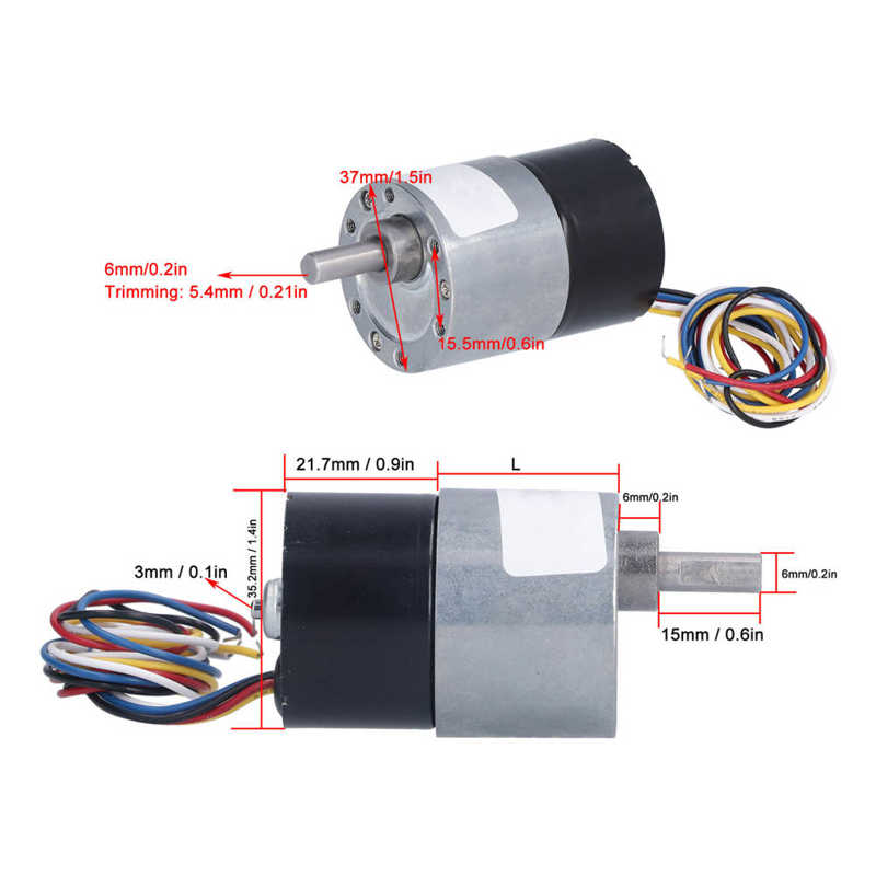 High Torsion Speed Reduction Brushless Geared Moto... – Grandado