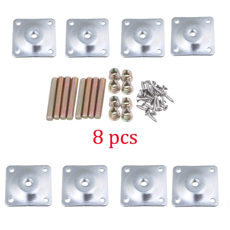 1/4/8/10 Pcs Iron 48x48mm Sofa Table Chair Feet Sq... – Grandado