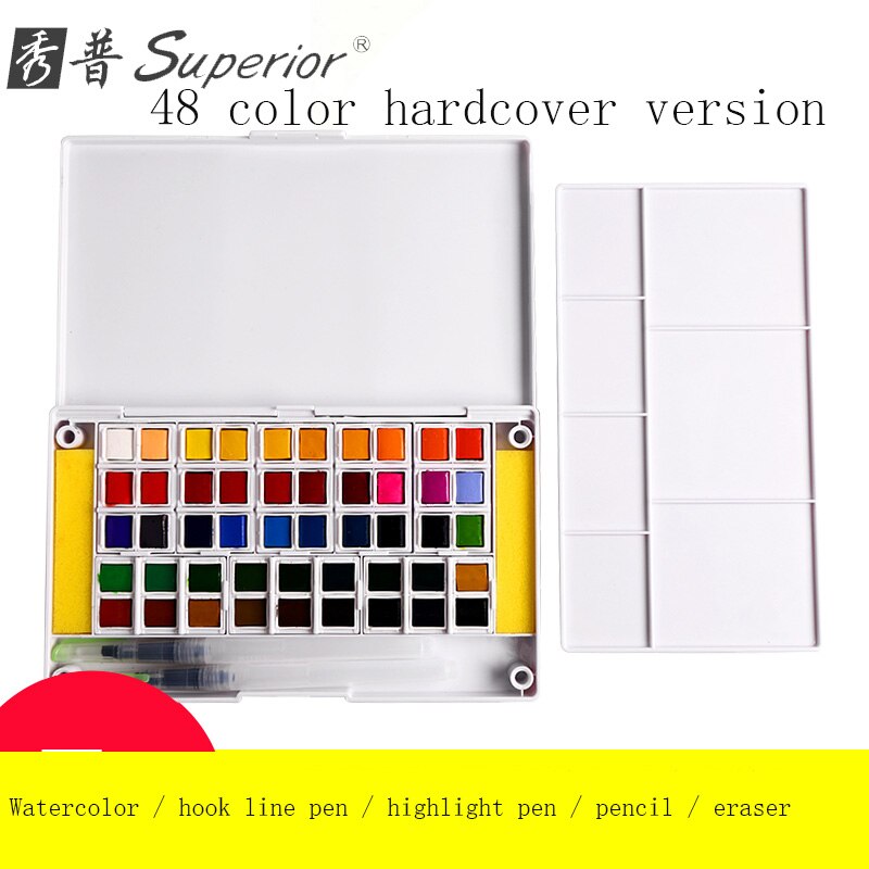 Superieure Aquarel Verf Met Penseel 12/18/24/30/36... – Grandado