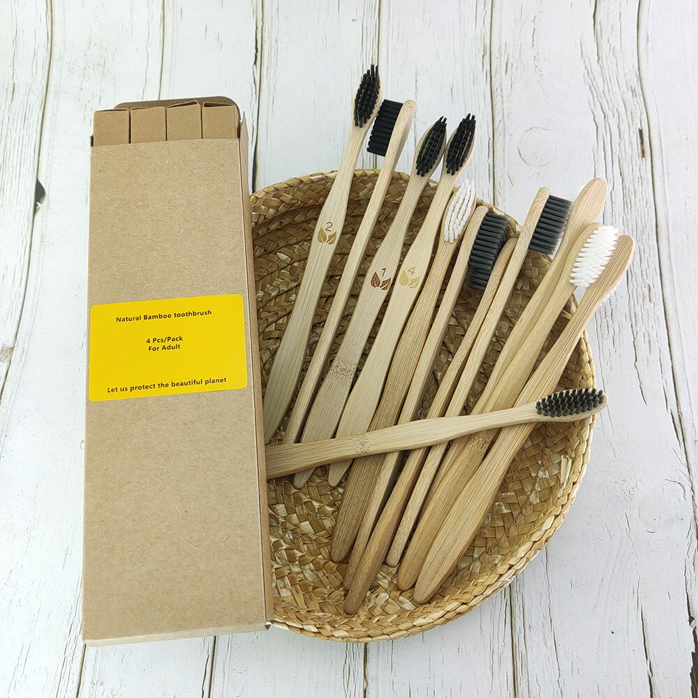Cepillos De Dientes De Bambú Reutilizables Ecológ Vicedeal