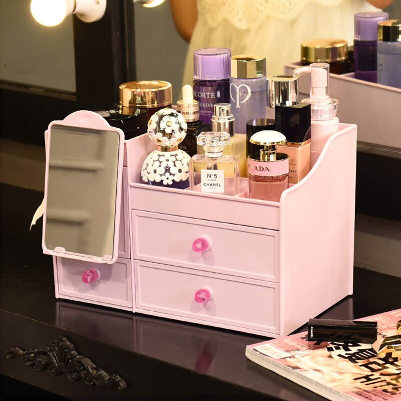 Mirror Drawer Storage Makeup Box Desktop Storage O... – Grandado