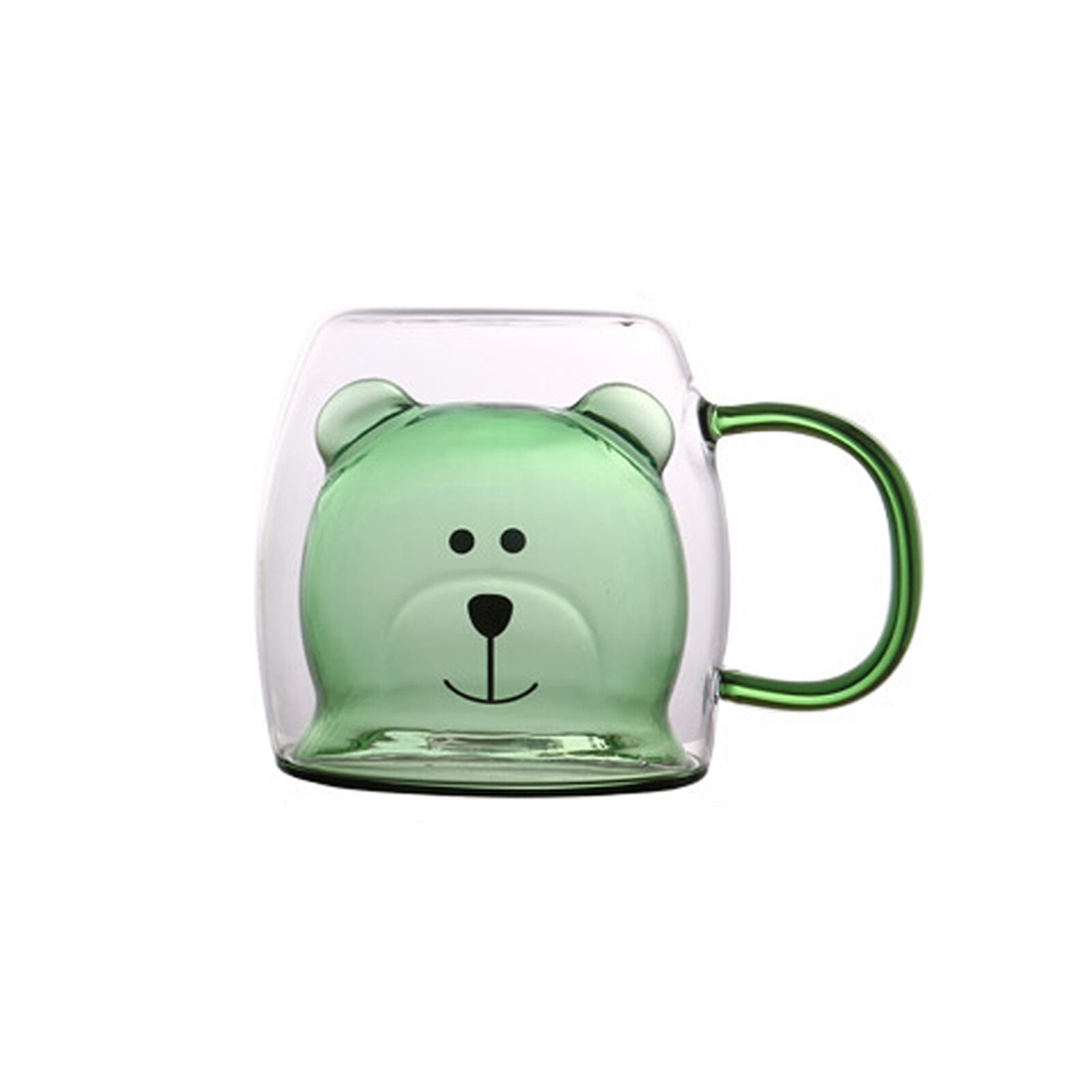 Cute Bear Cup Double-walled Glass Practical 250ML ... – Vicedeal