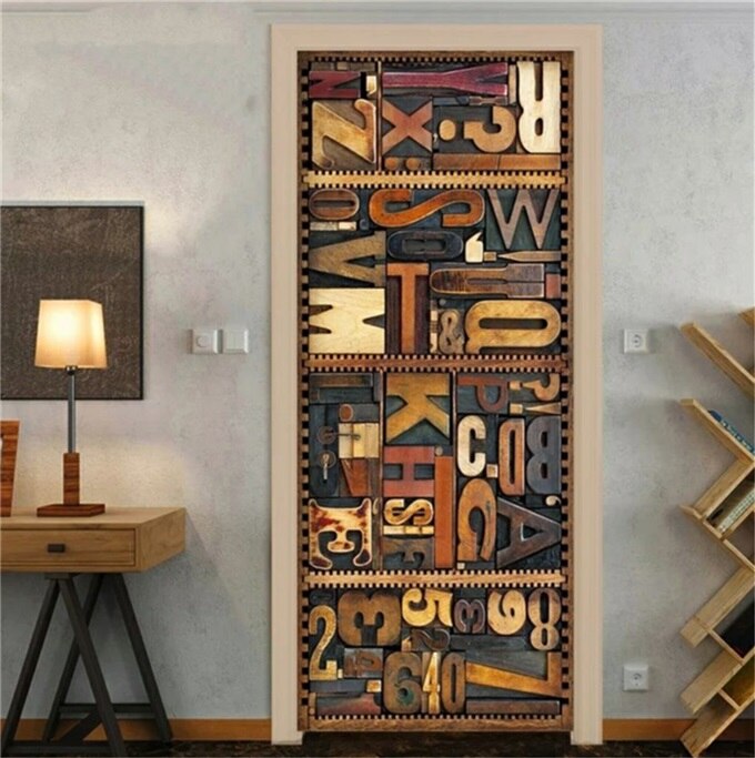 Courtyard Corridor Door Stickers Home Decoration V... – Grandado