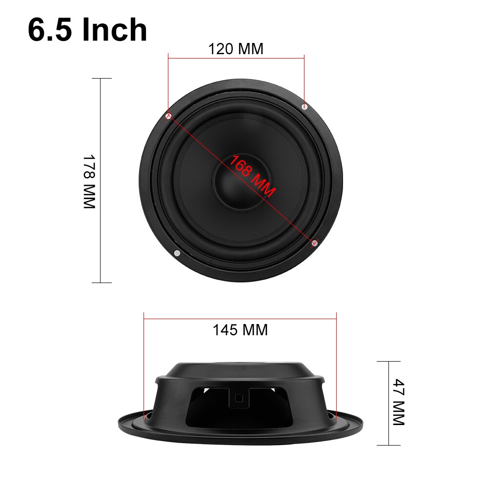 Aiyima 2 st 4 5 6.5 tums woofer ljudhögtalare pass... – Grandado