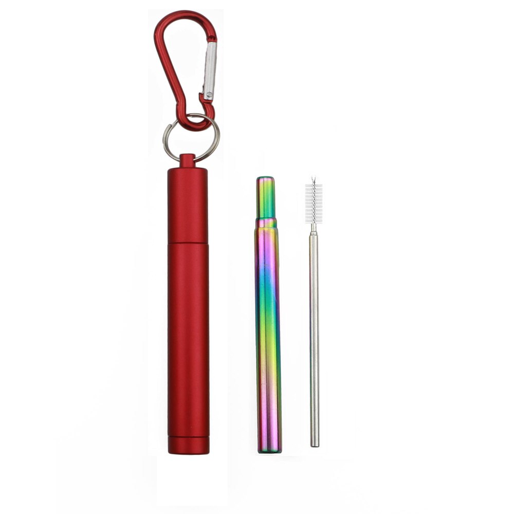 Drinking Straw Stainless Steel Telescopic Portable... – Vicedeal