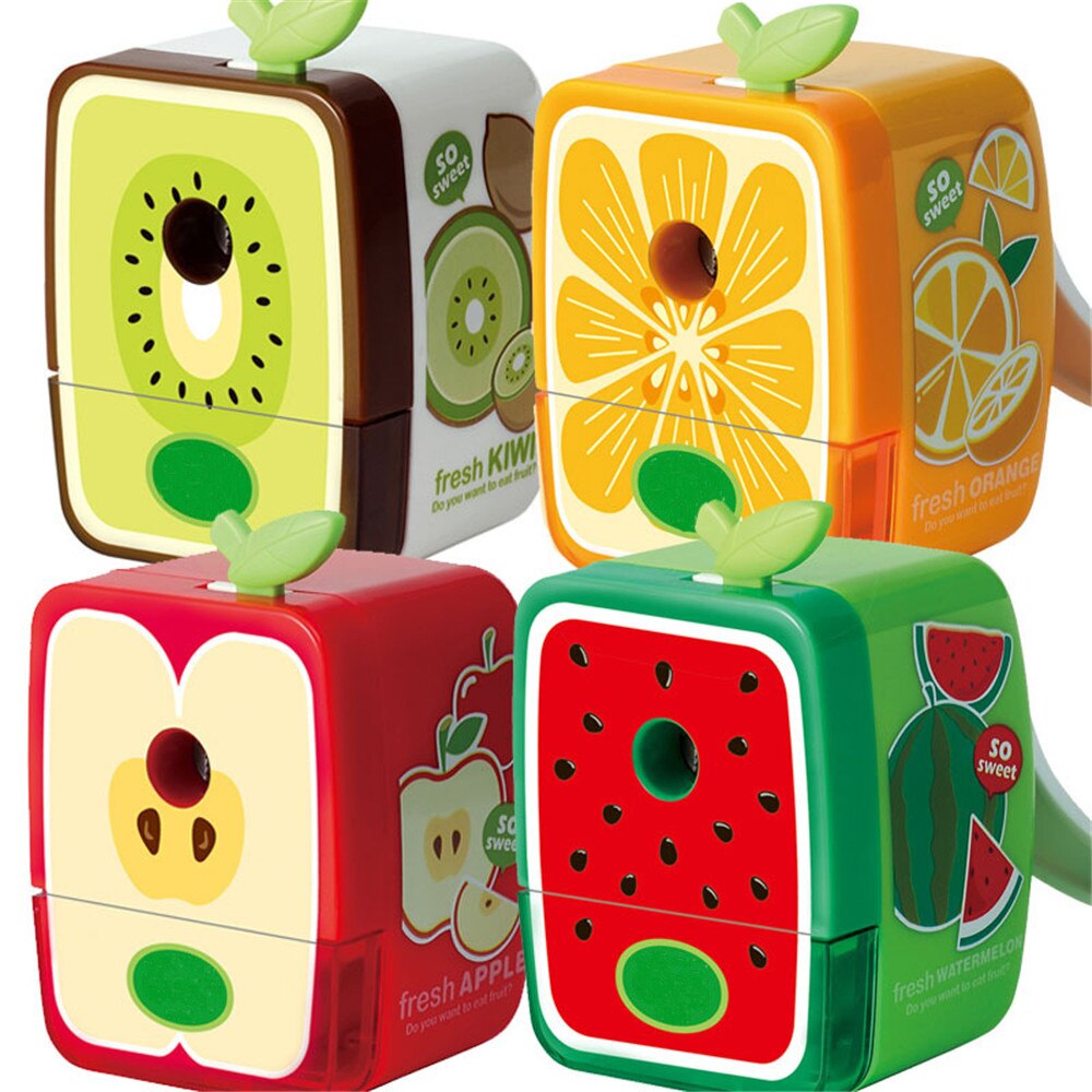 Cute Fruit Pencil Sharpener Kawaii Stationery Kids... – Grandado