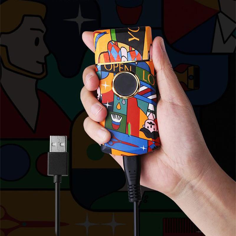 Kemei Titanium Double Foil Shaver Barber Finishing... – Grandado