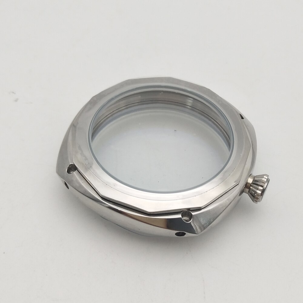 manual watch case 45 mm stainless steel hand windi... – Grandado
