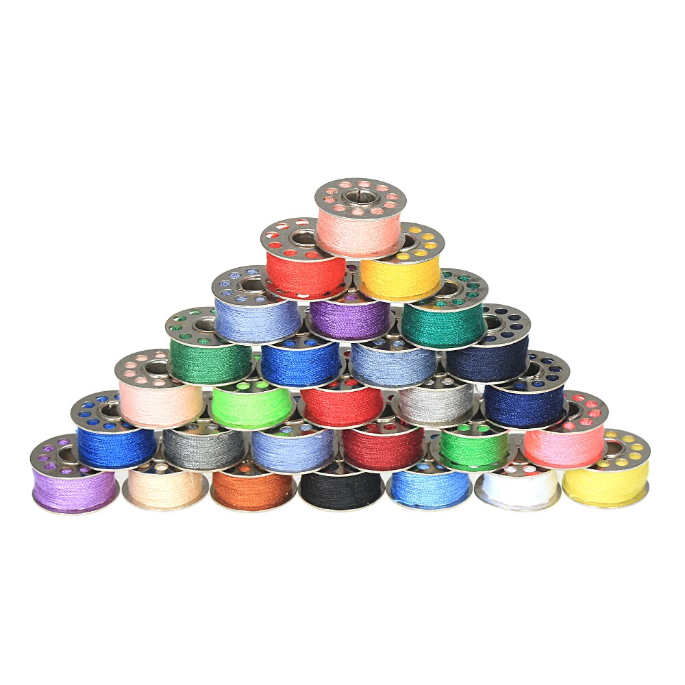 60 Stks/set Spool Multicolor Naaigaren Set Metalen... – Vicedeal