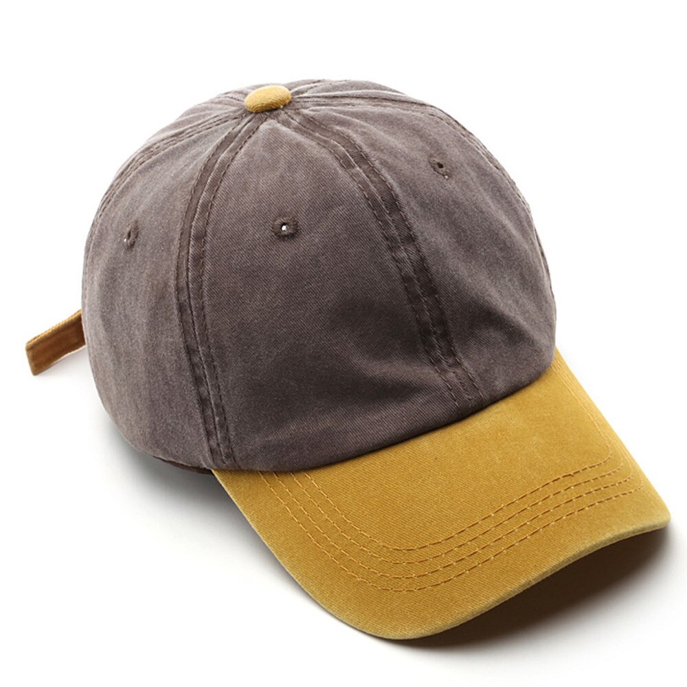 Retro Patchwork Vlakte Baseball Cap Voor Mannen Ka... – Vicedeal