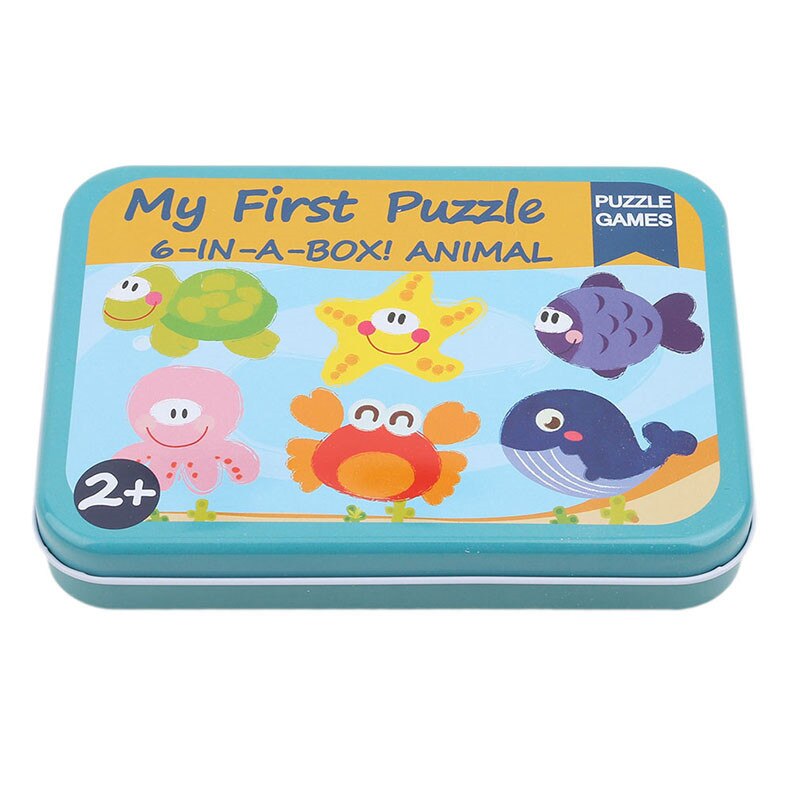 3D Puzzel Houten Puzzel Speelgoed Ijzeren Doos Kid... – Vicedeal