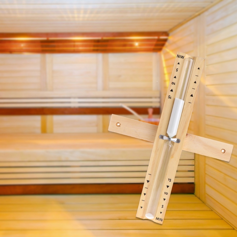 Wood & Glass Sauna Hourglass Timers Spa Sauna ... – Grandado