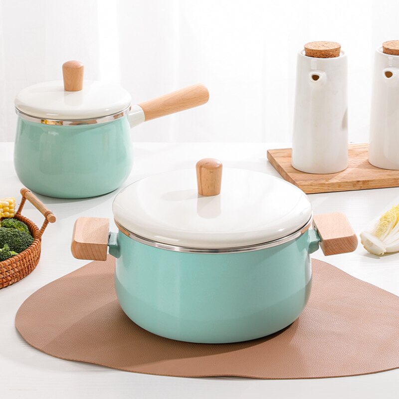 Japanese Nonstick Soup Pot Enameled Cooking Mini C... – Vicedeal