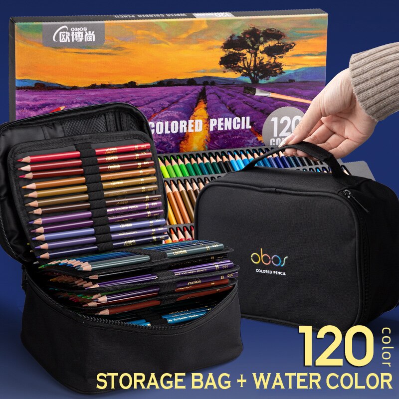 48/72/120/150/200 Oil Water Color Pencil Set with ... – Grandado