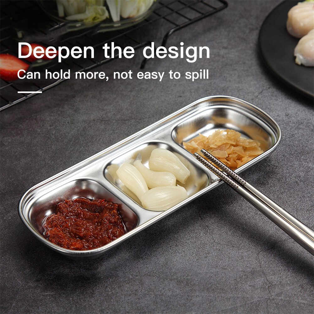 Korea Style Stainless Steel Seasoning Sauce Dish S... – Vicedeal