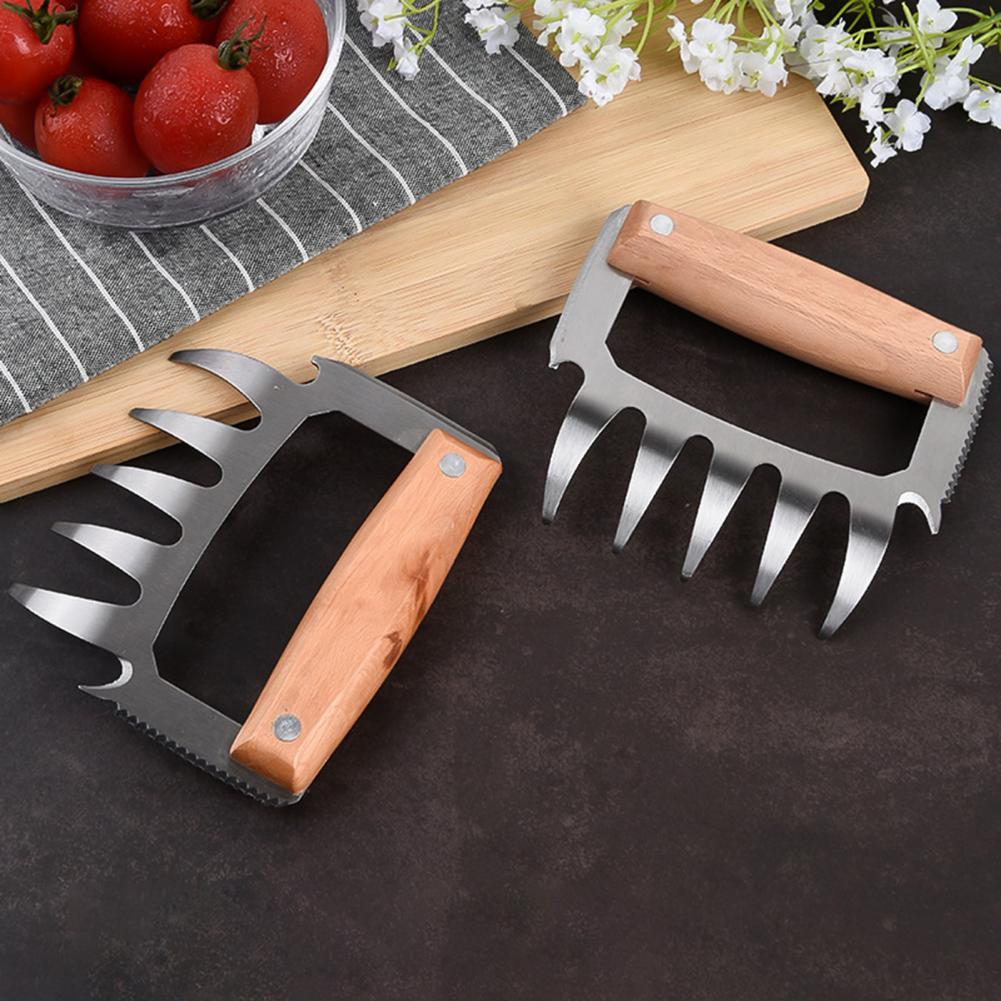 2Pcs Meat Claw Ergonomic Heat Resistant Stainless ... – Vicedeal