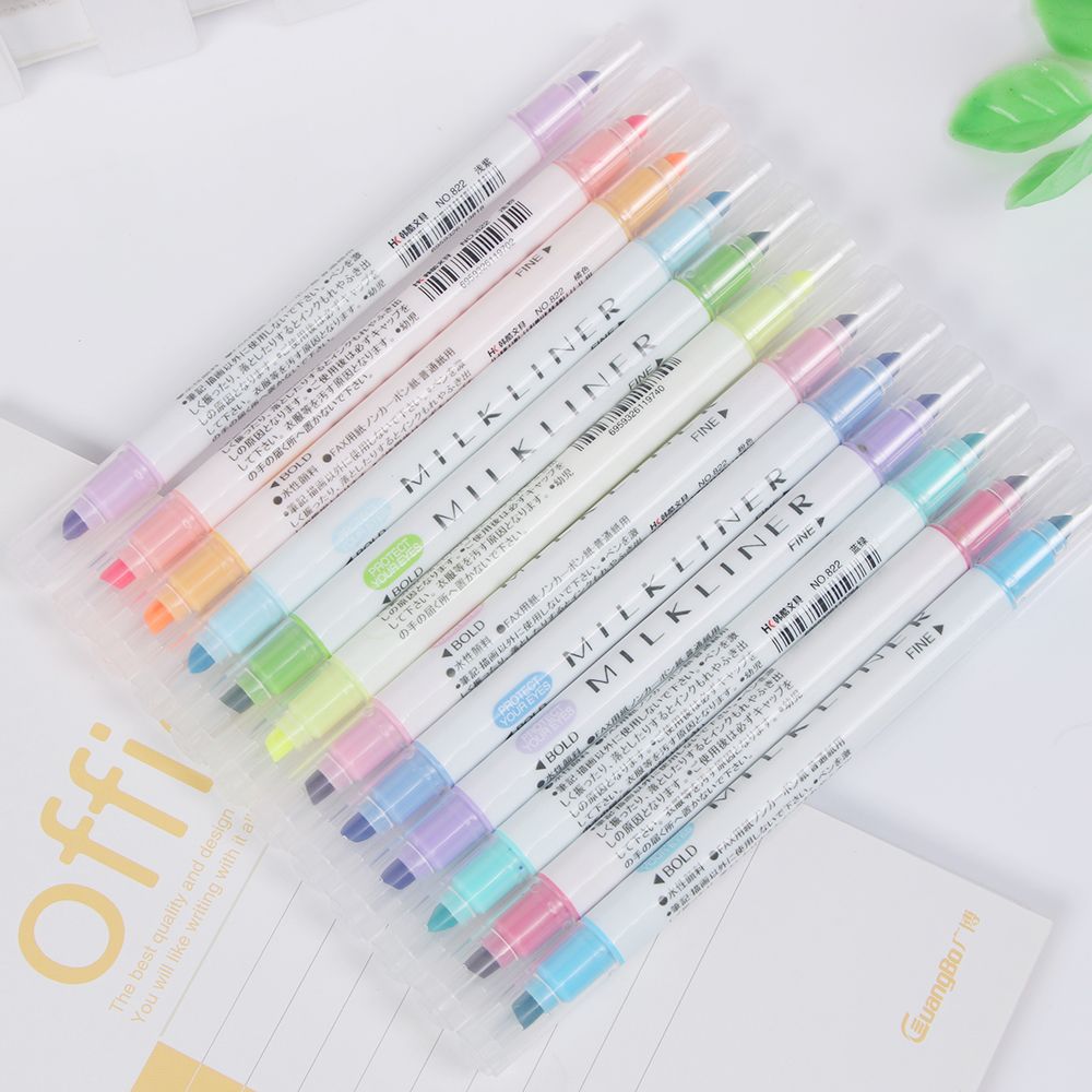 Japanese Milkliner Pens Milk liner Double Headed F... – Grandado